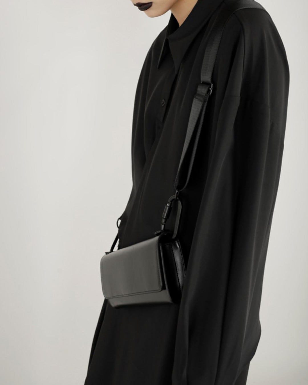 ♠♥RETRO BAGUETTE SHOULDER BAG – Black Gravity