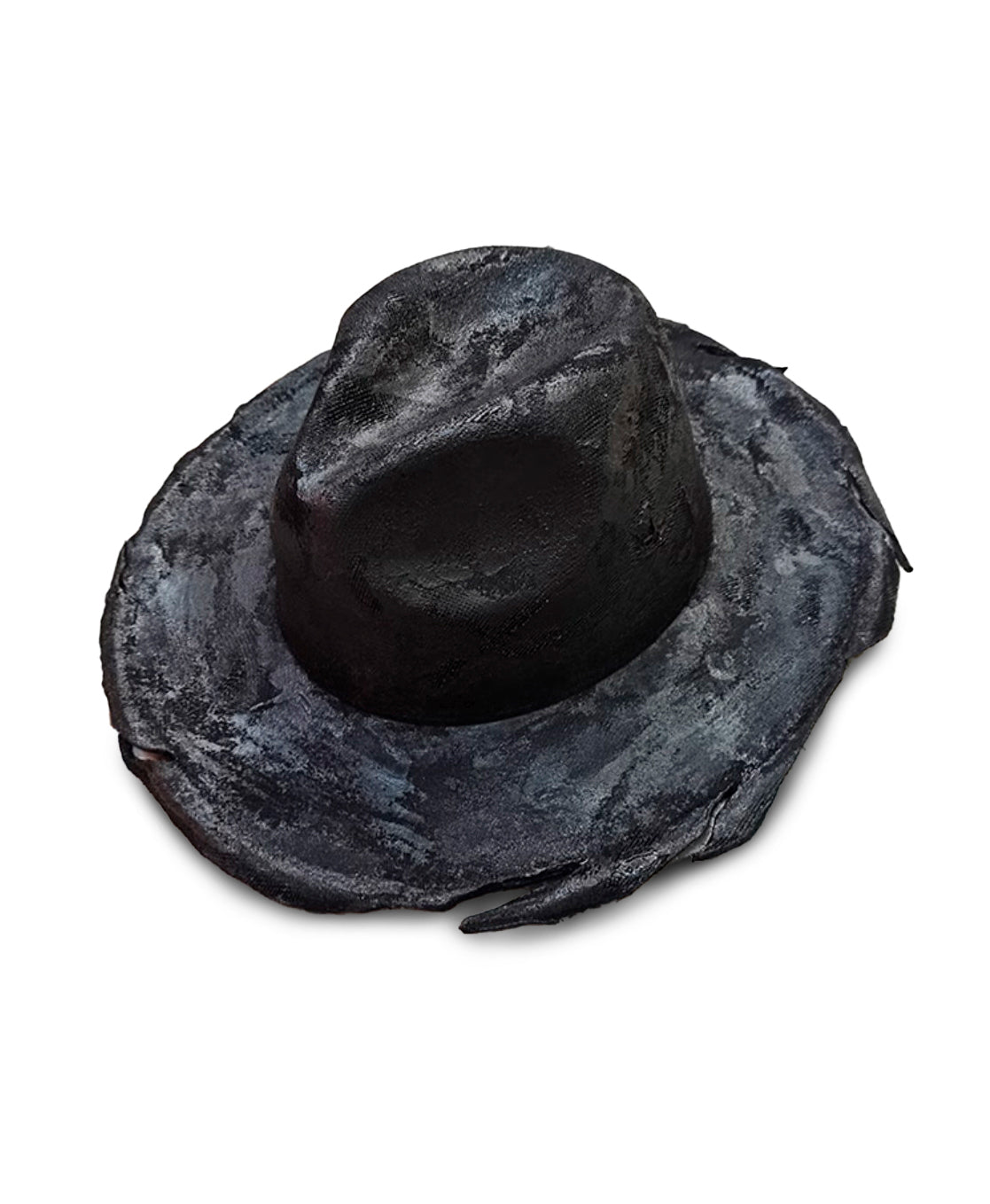 ♠♥VINTAGE TEXTURE DAMAGED BRIM HAT – Black Gravity